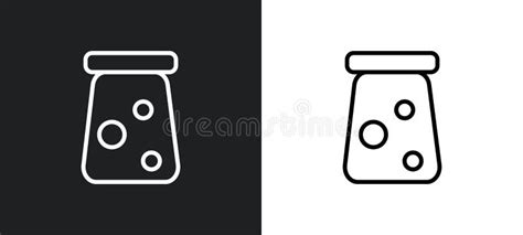 Preservatives Outline Icon In White And Black Colors Preservatives Flat Vector Icon From