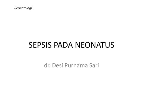 Solution Sepsis Pada Neonatus Studypool