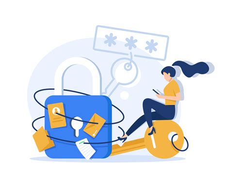 Secure Access With Privacy Data Security And Protection Tiny Person Concept Confidential File