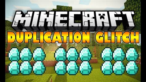 MINECRAFT DUPLICATION GLITCH YouTube