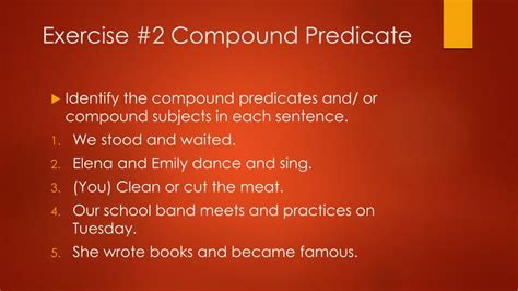 PPT Compound Subject Predicate PowerPoint Presentation Free Download ID 2808710