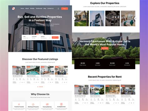 real state website by shohag ahmed on dribbble