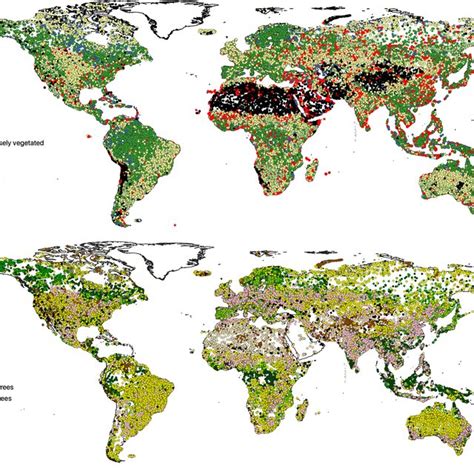Global Spatial Distribution Of Glance Training Units For Level 1 A Download Scientific