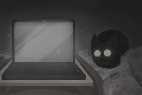 Сидел за компом в ночи решил зарисовать своего пристально смотрящего в душу товарища который