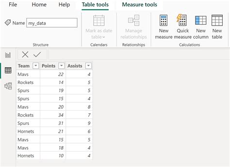 power bi calculate difference between two columns in table