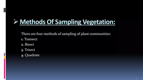 Methods Of Sampling Vegetation Pptx Gardening Home And Garden