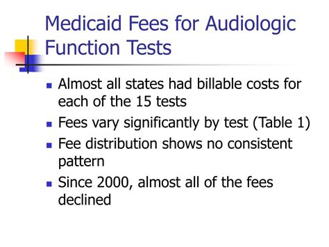 Ppt Medicaid Reimbursement Of Hearing Services Powerpoint
