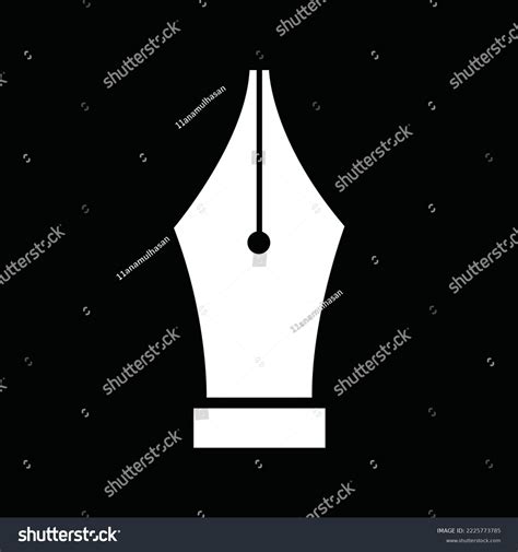 Fountain Pen Nib Icon Symbol Stock Vector Royalty Free 2225773785 Shutterstock