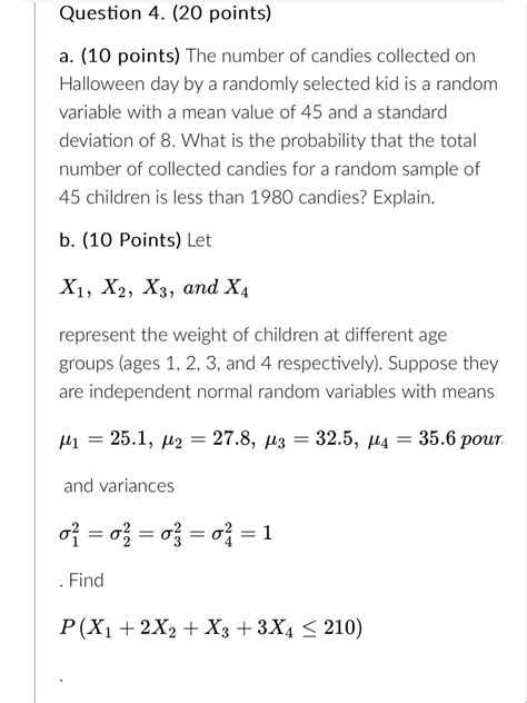 Solved Question 4 20 Points A 10 Points The Number Of