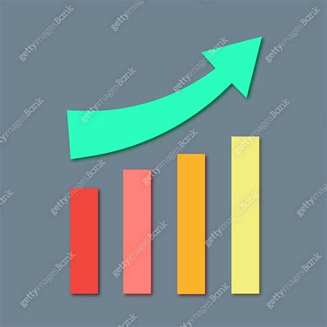 Business Statistics Bar Graph Growing Graph Icon 이미지 1280727885 일러스트