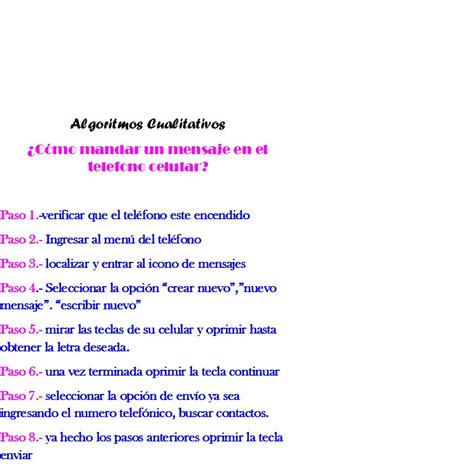 Algoritmos Clases De Algoritmos