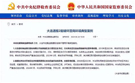 大连通报2起破坏营商环境典型案例韩吉芳问题治民
