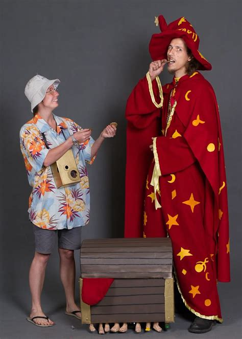 Rincewind Twoflower And Luggage Cosplay Diskworld Terry Pratchett
