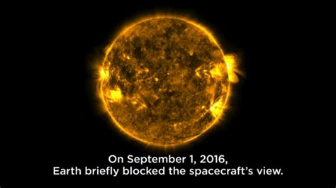 Nasas Solar Dynamics Observatory Caught Both Earth And The Moon