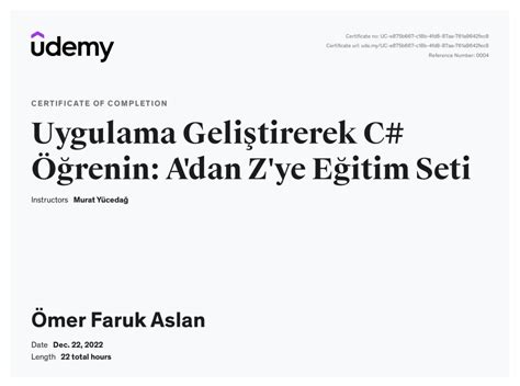 Eğitim Csharp Yazılım Ömer Faruk Aslan