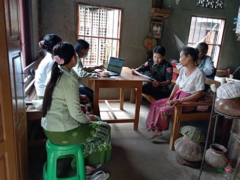 မင်းလှမြို့နယ်၌ မဲစာရင်းမှန်ကန်မှုရှိစေရေးအတွက် မြေပြင်လူဦးရေ တိုက်ဆိုင်စစ်ဆေးခြင်း ဆောင်ရွက