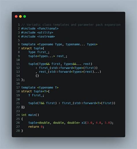 quasar chunawala on linkedin an important use case of variadic class templates is the c …