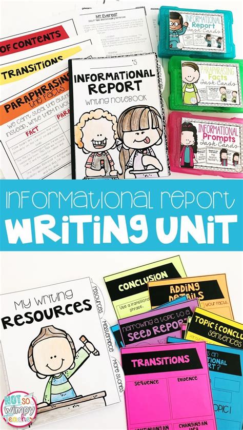 Informational Report Writing Unit THIRD GRADE Report Writing Writing Units Homebabe Writing