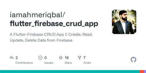 Github Iamahmeriqbalflutterfirebasecrudapp A Flutter Firebase