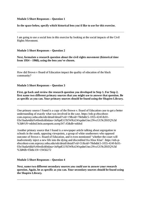 Module 5 Short Responses Module 5 Short Responses Question 1 In The Space Below Specify