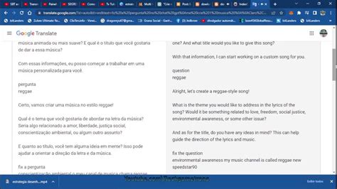 Criando Conta No Chat Gpt Pt3 Perguntei Como Criar 1 Musica Reggae