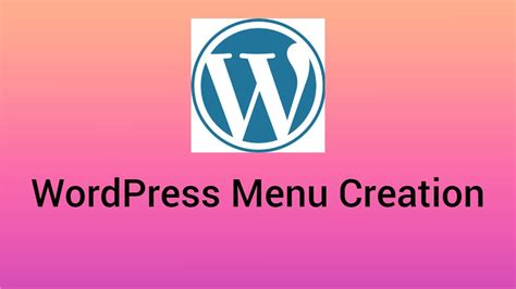 How To Make Custom Navigation Menu In Wordpress Youtube