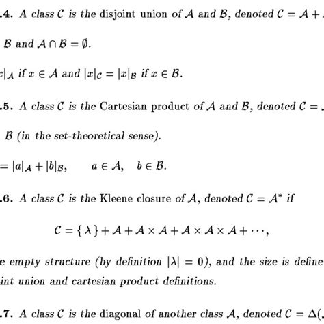 2 Admissible Combinatorial Constructions Some Of The Constructions Download Scientific