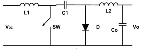 Schematic Of Cuk Converter Download Scientific Diagram