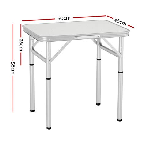 Portable Folding Camping Table 60cm Travellers Fit Treasures