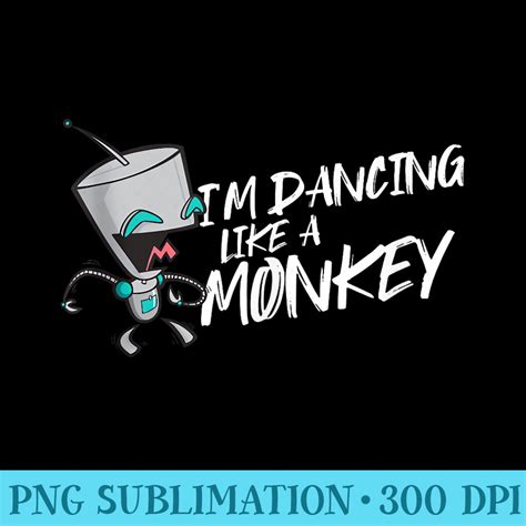 Nickelodeon Invader Zim GIR Dancing Monkey High Resolution Inspire Uplift