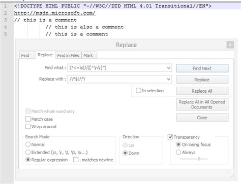 Regex Replace Single Line Javascript Comments With Multiline Style