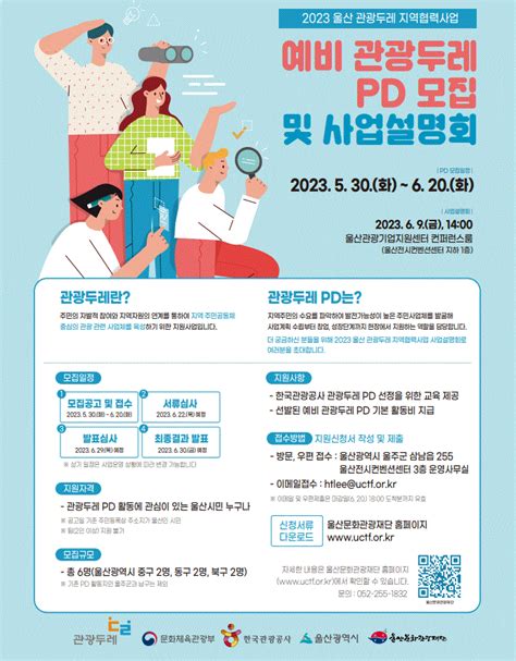 2023 울산 예비 관광두레pd 모집 공고 공지사항 울산광역시관광협회