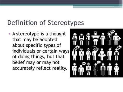 Stereotypes Of Class And Status