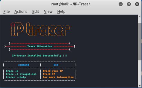 How To Trace Ip In Kali Linux Using Ip Tracer Tool Geeksforgeeks