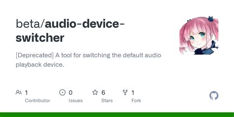 Github Beta Audio Device Switcher Deprecated A Tool For Switching The Default Audio