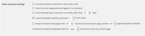 Comment Display Settings WpDiscuz WordPress Comment Plugin