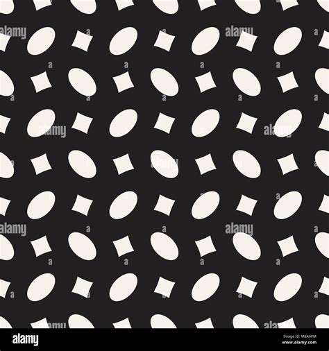 Vector Geometric Seamless Pattern With Curved Shapes Grid Abstract