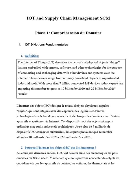 Iot And Supply Chain Management Scm Pdf