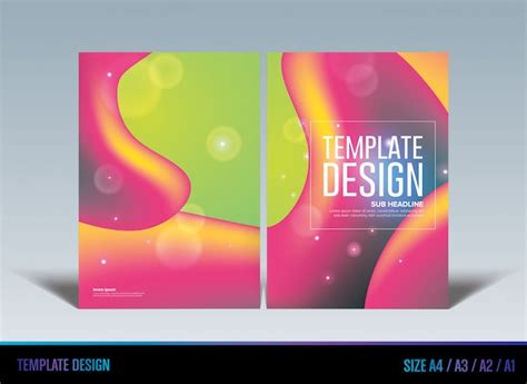 추상 템플릿 디자인 프리미엄 벡터