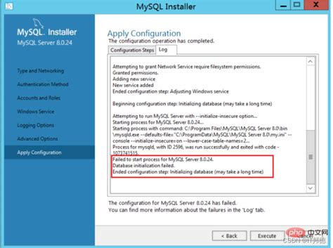 handling common errors during mysql installation summary sharing mysql tutorial php cn
