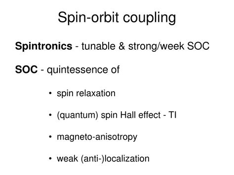 PPT Spin Orbit Coupling In Graphene Structures PowerPoint Presentation ID