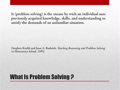 Mathematical Problem Solving Pptx