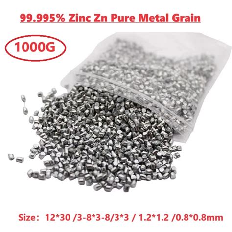 1000g High Purity 99995 Zinc Zn Pure Metal Grain Granular Ingot Lumps