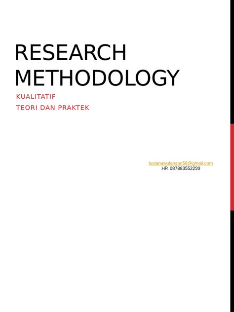 Materi Metodologi 1 Pdf