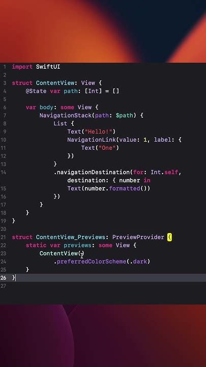 ios 16 navigationstack in 60 seconds 🤯 youtube