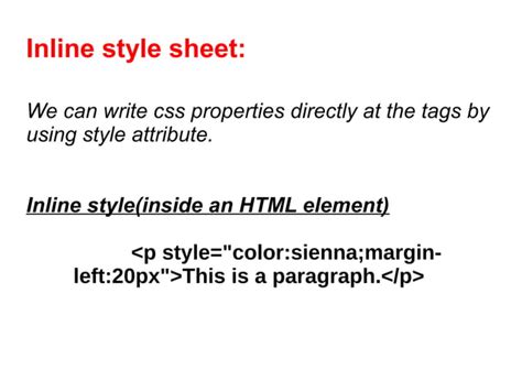Introduction To Css And Its Attributes With Syntax Odp Web Design And Html Internet