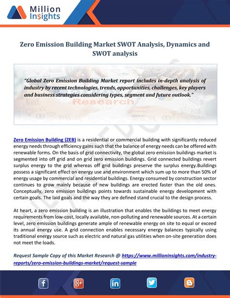 Ppt Zero Emission Building Market Swot Analysis Dynamics And Swot