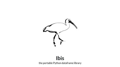 Ibis The Flexibility Of Python With The Scale Of Modern Sql