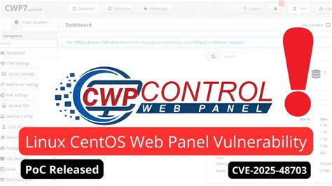 Centos Web Panel Vulnerability Allows Remote Code Execution Poc Released