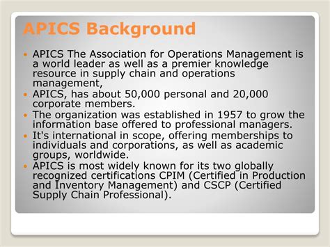 PPT APICS Certification And CPIM Practice Questions PowerPoint Presentation ID 288056